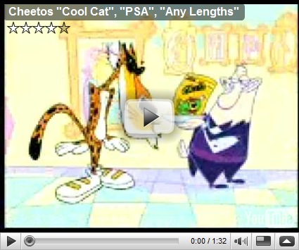 Chester Cheetah cartoon cat – “It ain’t easy bein’ cheesy” – Michael Broad